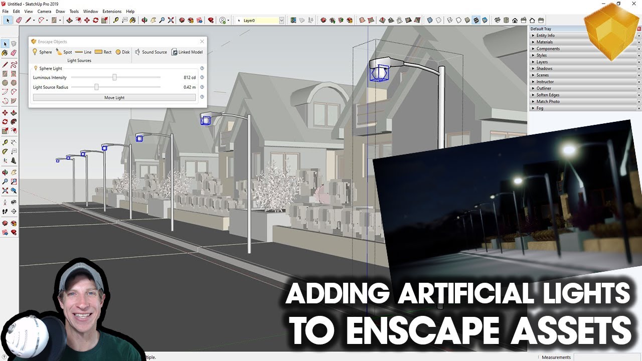 Adding ARTIFICIAL LIGHTS to Enscape Assets in SketchUp - The Rendering ... Adding ARTIFICIAL LIGHTS to Enscape Assets in SketchUp - The Rendering ...